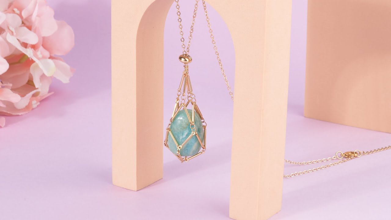 How to Make a Pendant Necklace with Net Designs | Bar Link Chains New ...