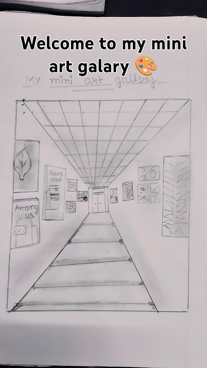 my mini art gallery 🎨#music #art#gallery #drawing #illusion #shorts # ...
