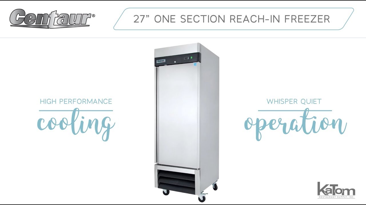 Centaur 27" One Section Reach-In Freezer - YouTube
