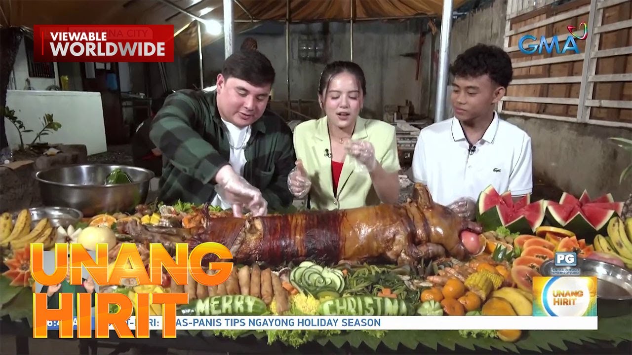 This is Eat— Lechon Boodle Fight | Unang Hirit - YouTube