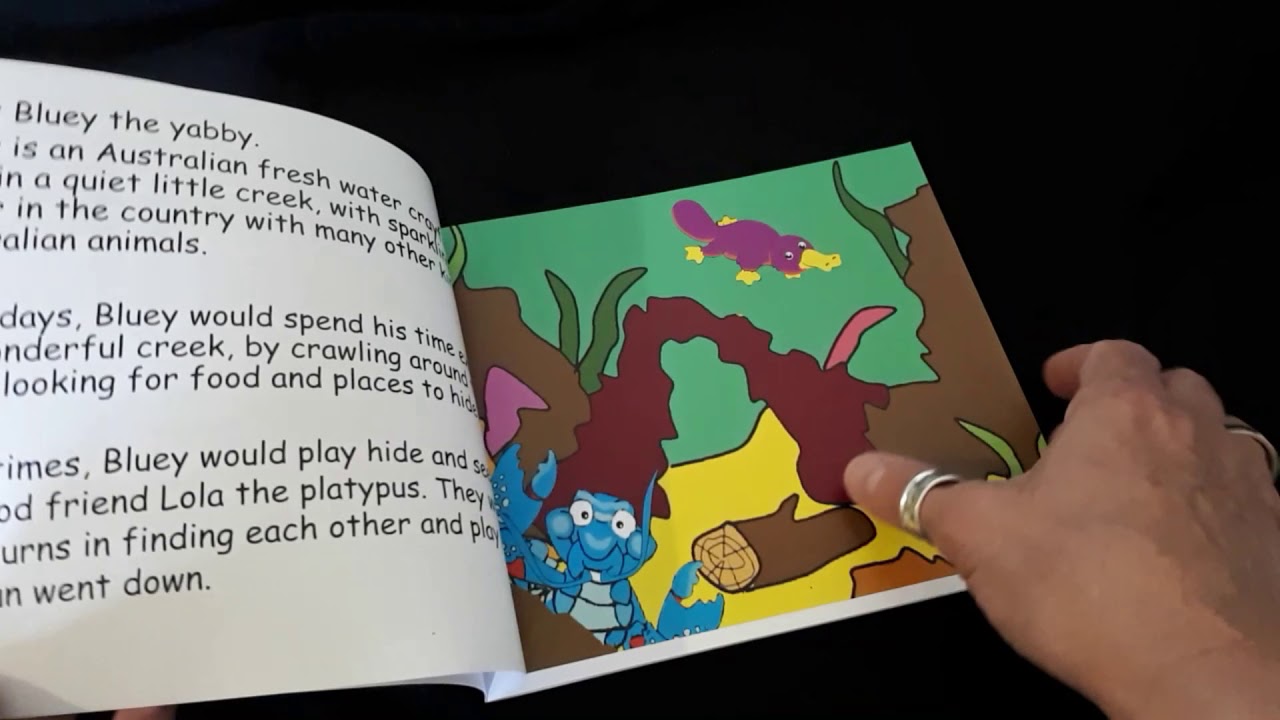 children's book The adventures of Bluey the Yabby written and ...