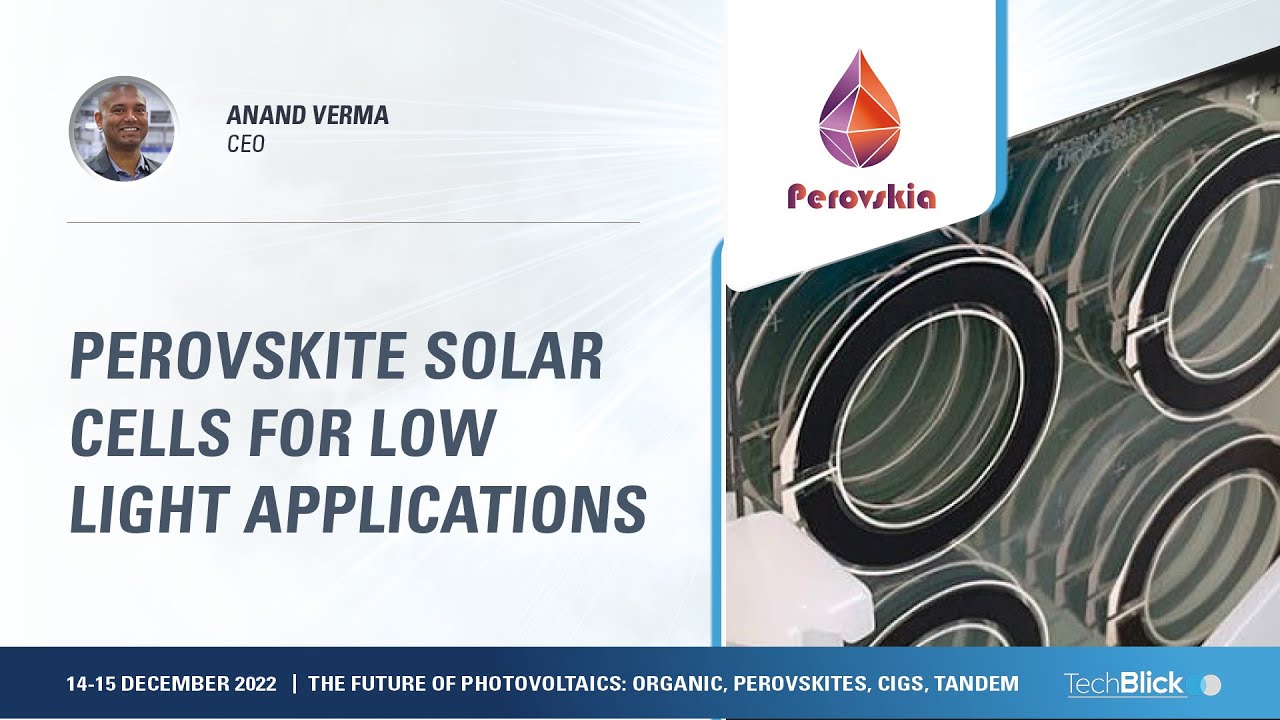 Perovskia Solar | Perovskite solar cells for low light applications ...