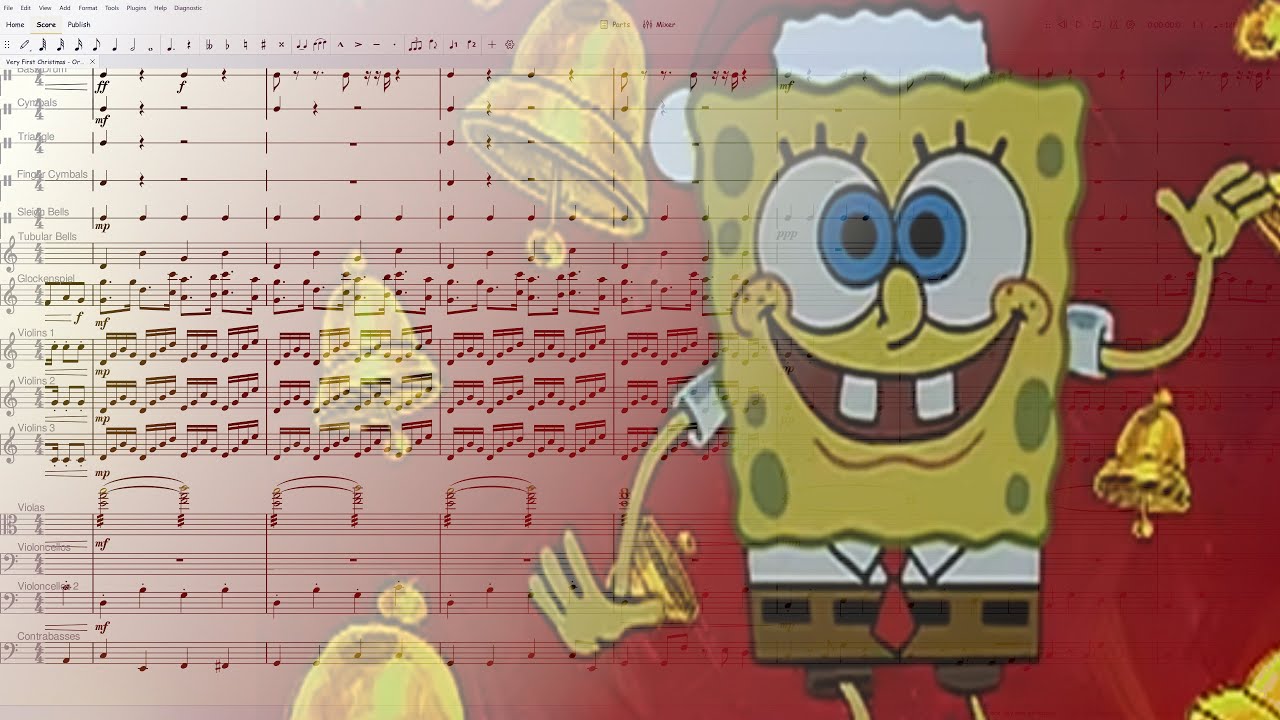 Very First Christmas - (SpongeBob) - Orchestra Cover - YouTube