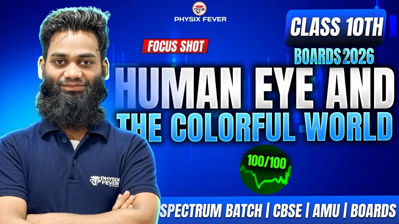 Human Eye & the Colorful World | Class 10th SPECTRUM BATCH | CBSE | AMU ...