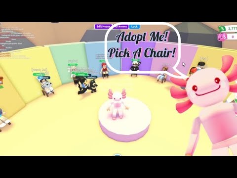 Adopt Me. Pick a chair GIVEAWAY!!! - YouTube