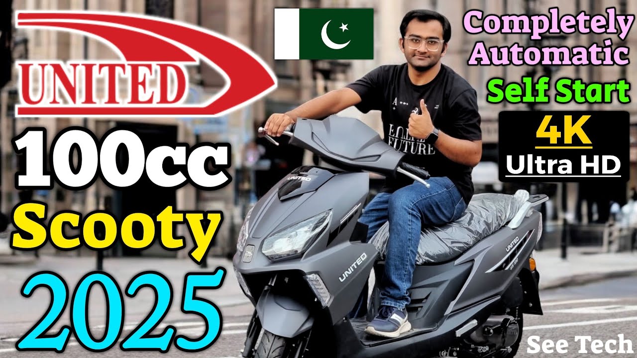 United Latest Sports Scooty For Ladies With 100cc Engine Complete Video ...