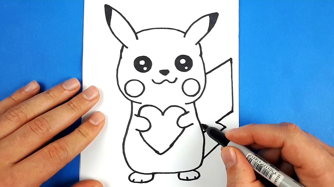 Pikachu Çizimi Pikachu Çizimi Kolay 😘 Pikachu Nasıl Çizilir 🤔 Kolay ...