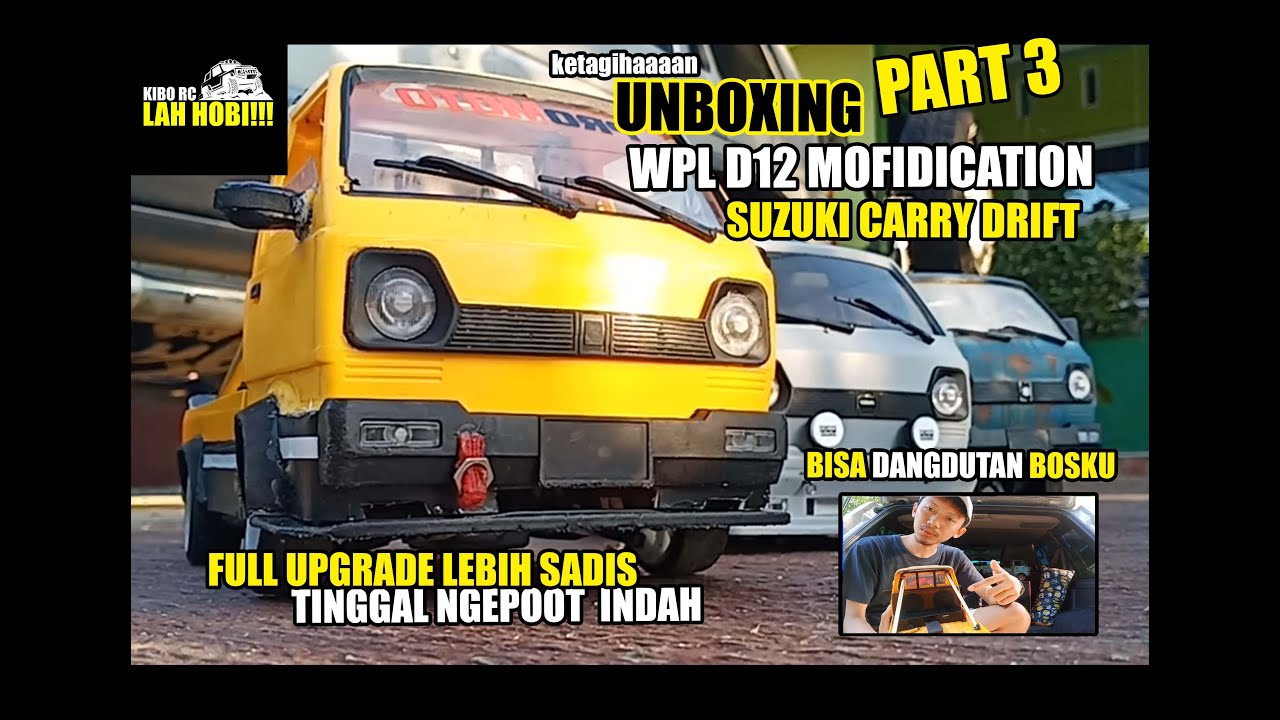 REVIEW WPL D12 RC Modified | UNBOXING WPL D12 SPEK UPGRADE | SUZUKI ...