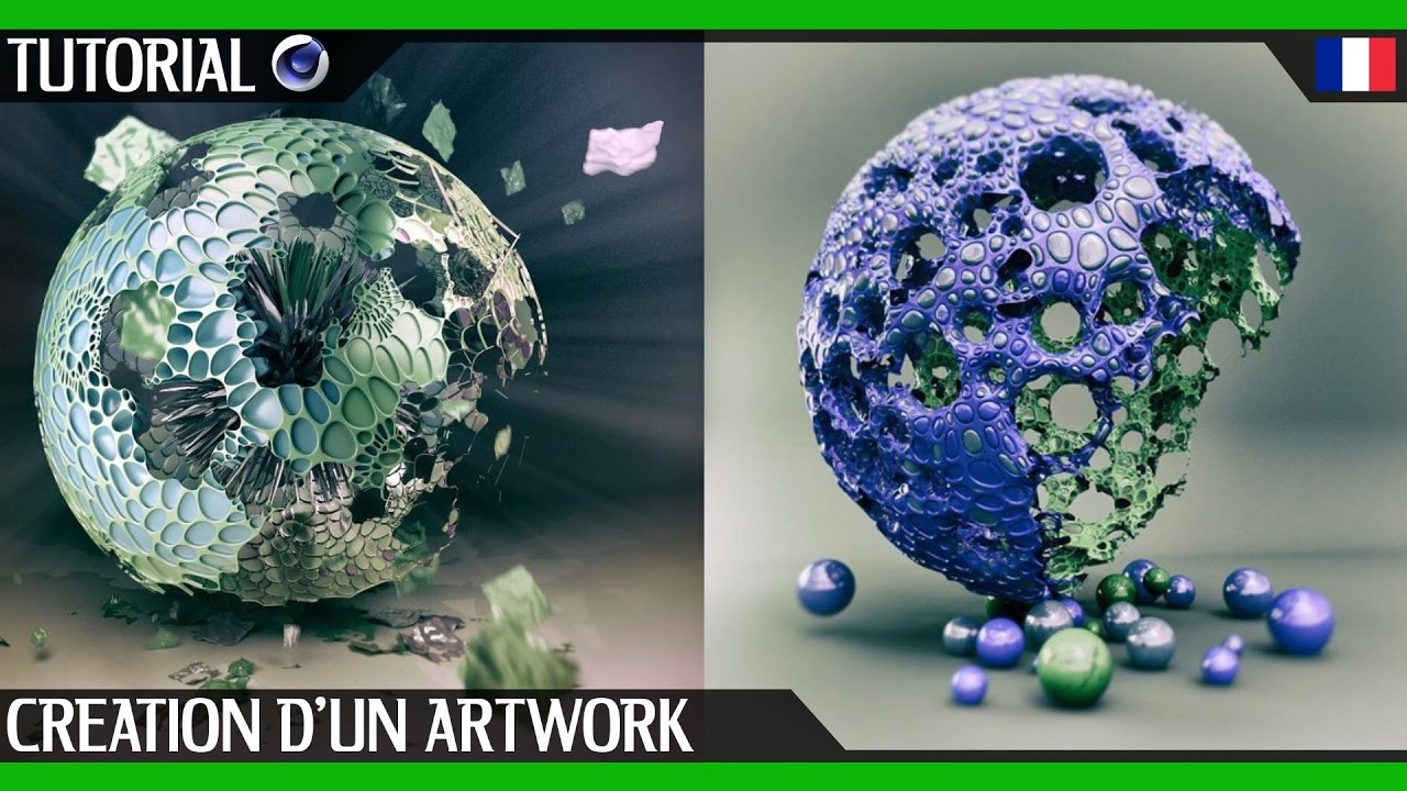 Tuto Débutant Cinema 4D | Modélisation Abstraite | Voronoi Pattern ...