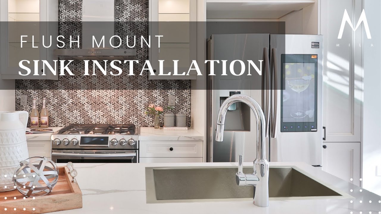 Mila International - Stainless Steel Flush Mount Sink Installation ...