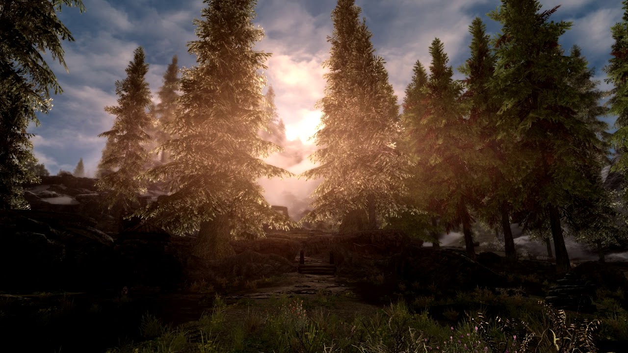 Autumn Skies - A Skyrim Special Edition weather mod. - YouTube
