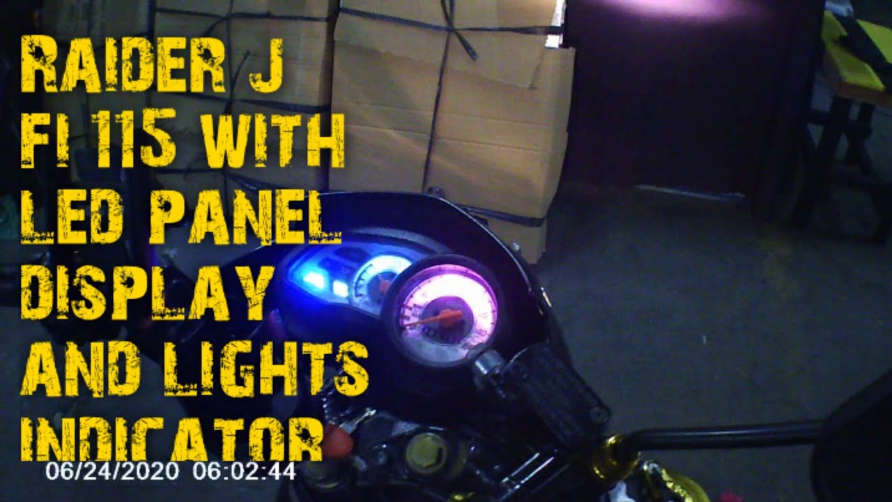 Raider j fi 115 fully led panel display lights and lights indicator ...