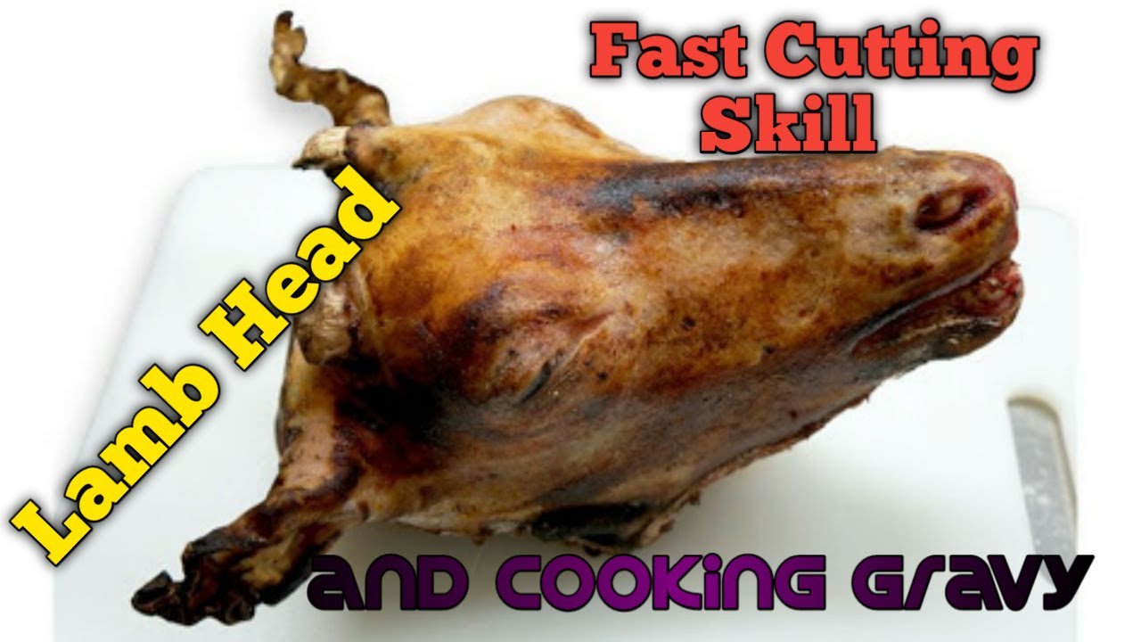 Lamb Head Cutting & Cooking | Fast Lamb Head Cutting Skill | Lamb Head ...