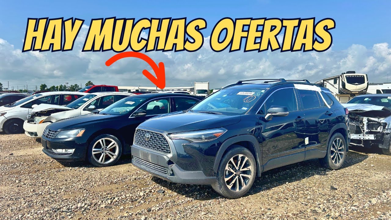 Revisando carros chocados con poco daño en Houston Texas - YouTube