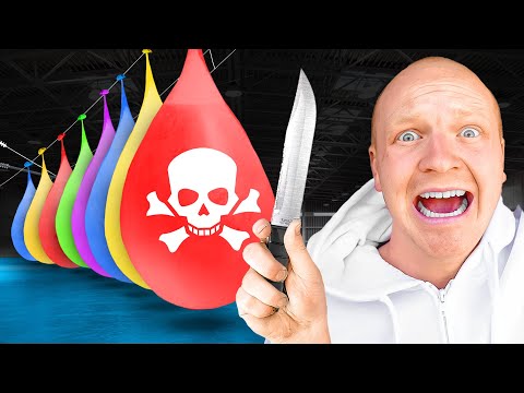 Surviving 50 Mystery Balloons Challenge