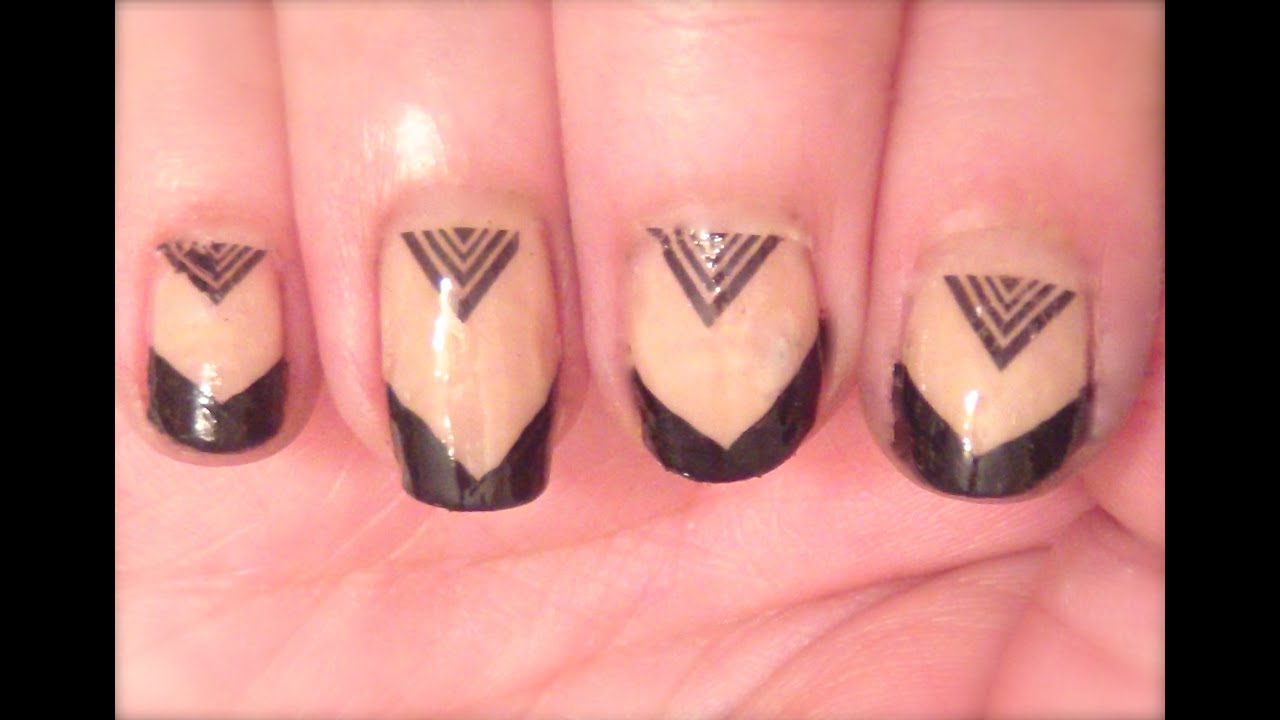 Celebrity Style: 2NE1 CL Inspired Nail Art- Black French Tip Manicure ...