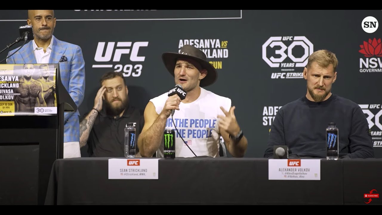 UFC 293 Full press conference: Adesanya v Strickland - YouTube