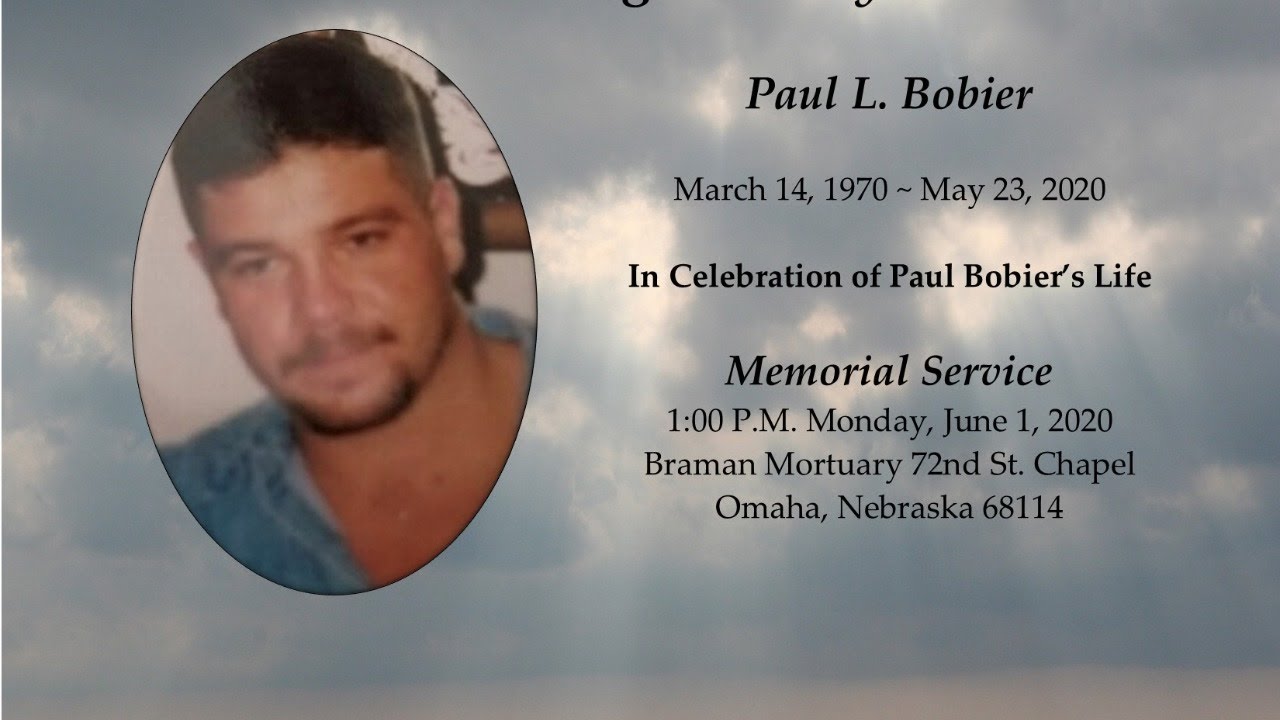 Memorial Service of Paul L. Bobier - YouTube