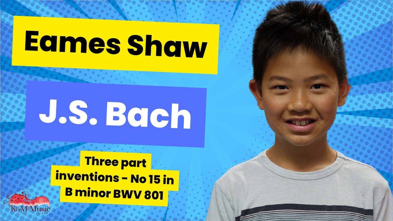 J.S. Bach -Three part inventions - No 15 in B minor BWV 801- Eames Shaw ...