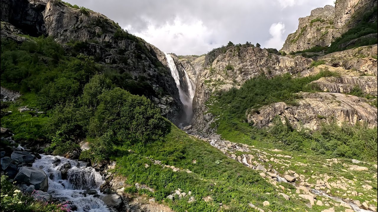 Svaneti - visiting Becho Valley and Shdugra waterfall - YouTube