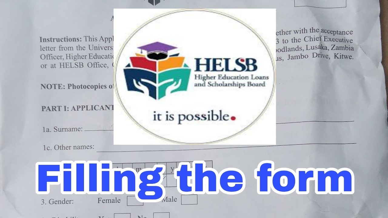 how to fill-in HELSB #application #form. - YouTube