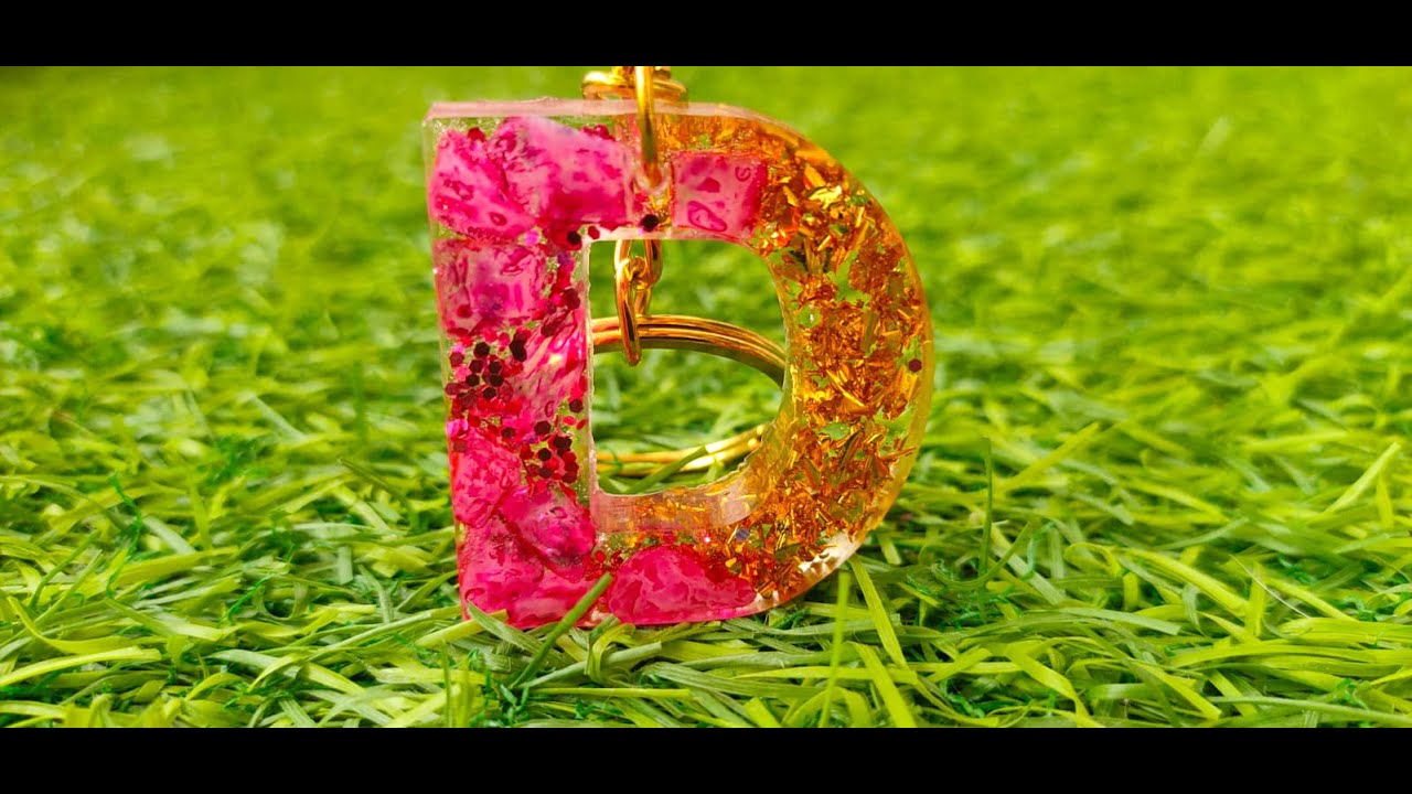 D letter keychain - YouTube
