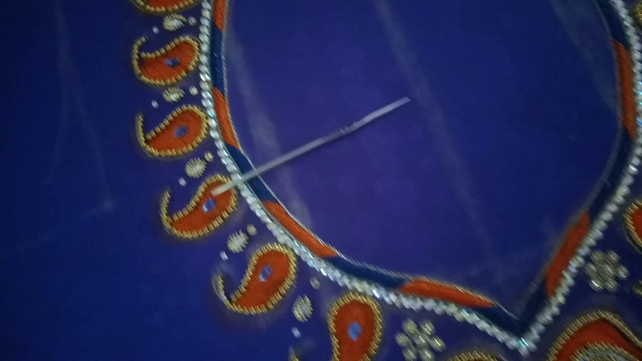 Simple mango design, most beautiful design, maggam work design - YouTube