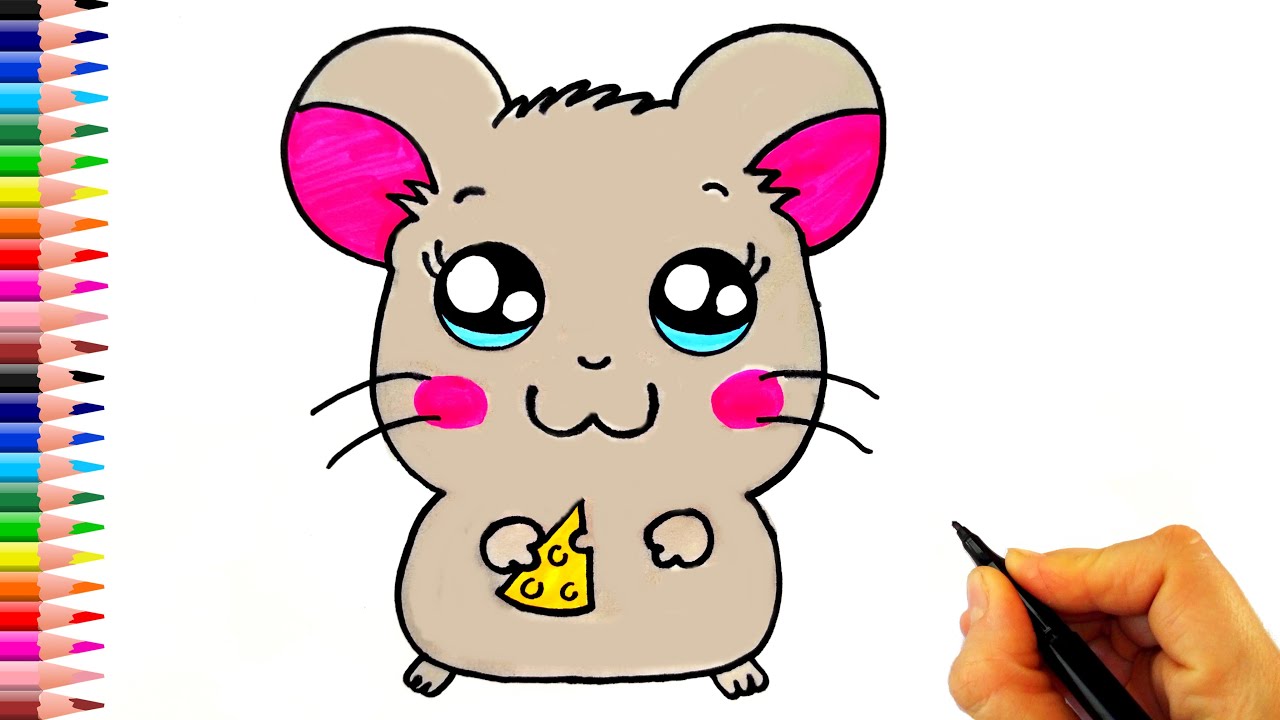 Sevimli Fare Çizimi - Kolay Çizimler - Fare Nasıl Çizilir? - YouTube