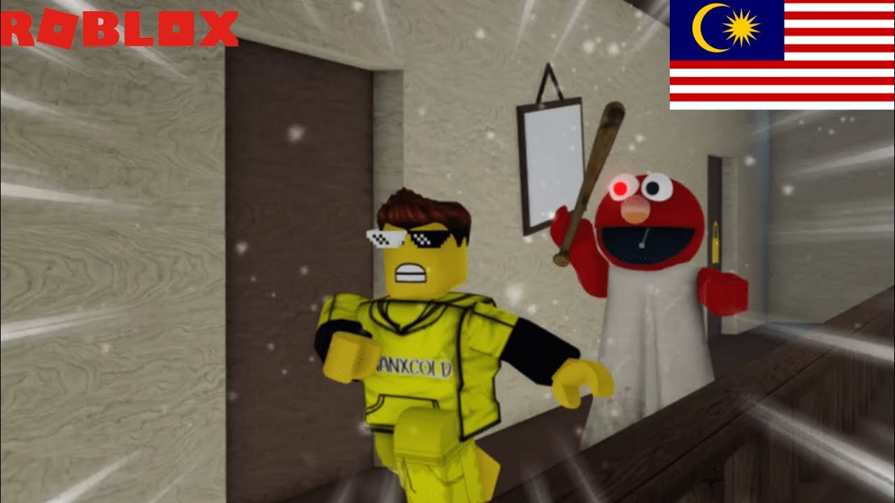 Rhan dikejar maskot Elmo pembunuh [puppet](Roblox Malaysia) - YouTube