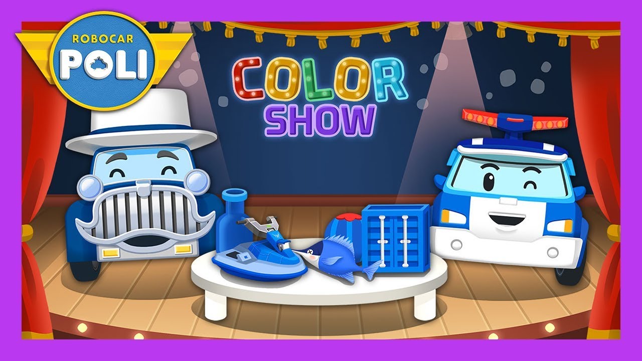 Blue | Color play for Kids | Robocar Poli Game - YouTube