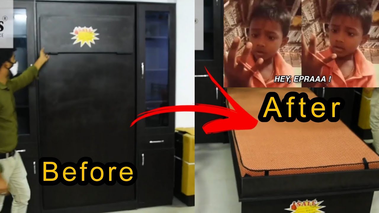 Wall Mounting Cot | Spacecrafts Furniture | Space Saving Furniture # ...