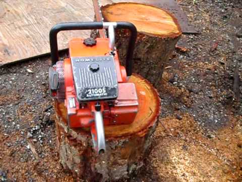Homelite 2100 S chainsaw - YouTube