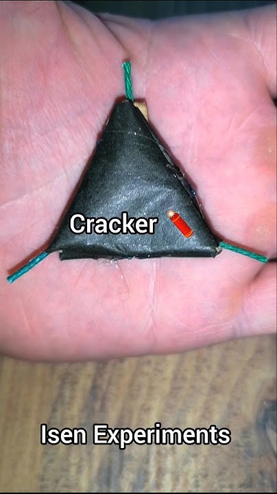DIY 3X Triangle Cracker #experiment #firecrackers #fireworks #crackers #lifehack - YouTube