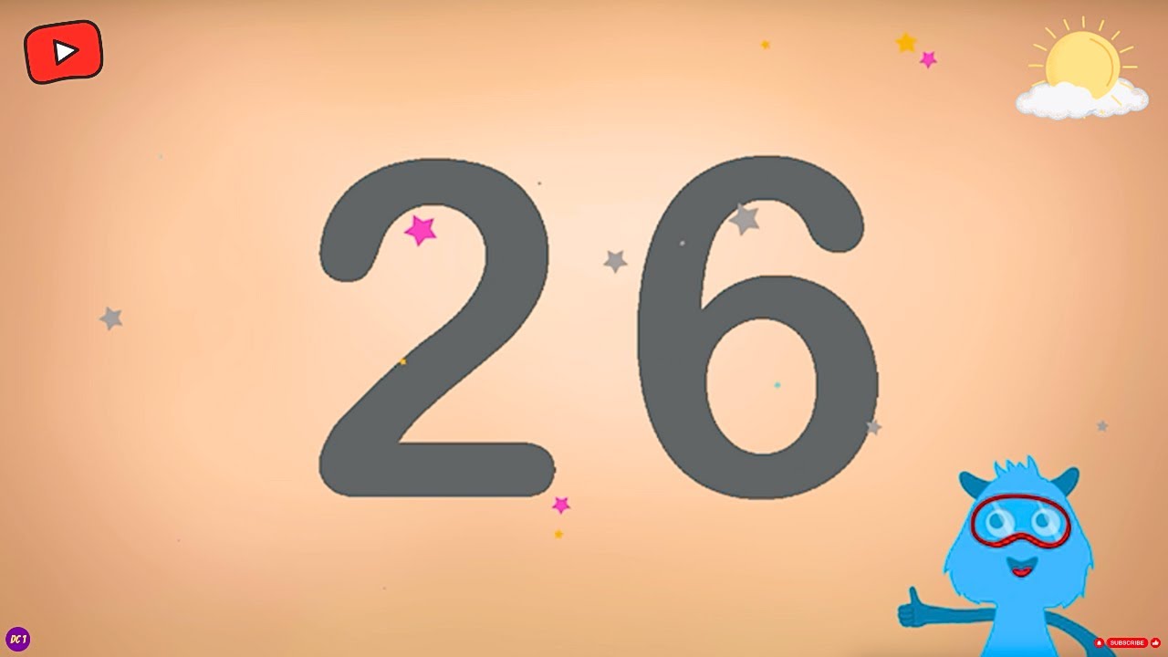 Meet Number 26 | Explore the World of Numbers | Tracing & Phonics - YouTube