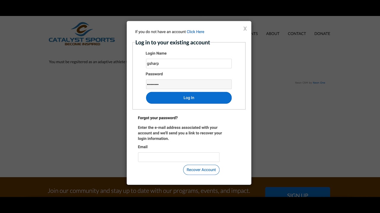 How to create an account and register for a program - YouTube