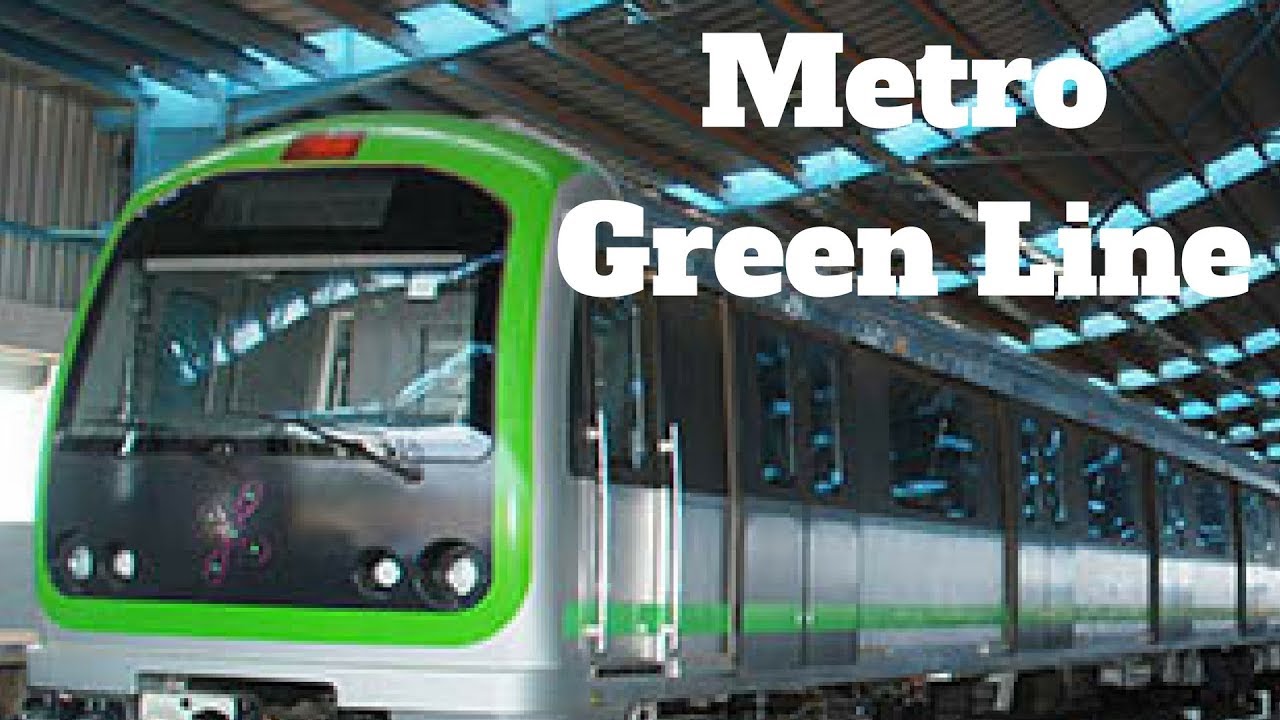 Metro Train Green Line, Bangalore - YouTube