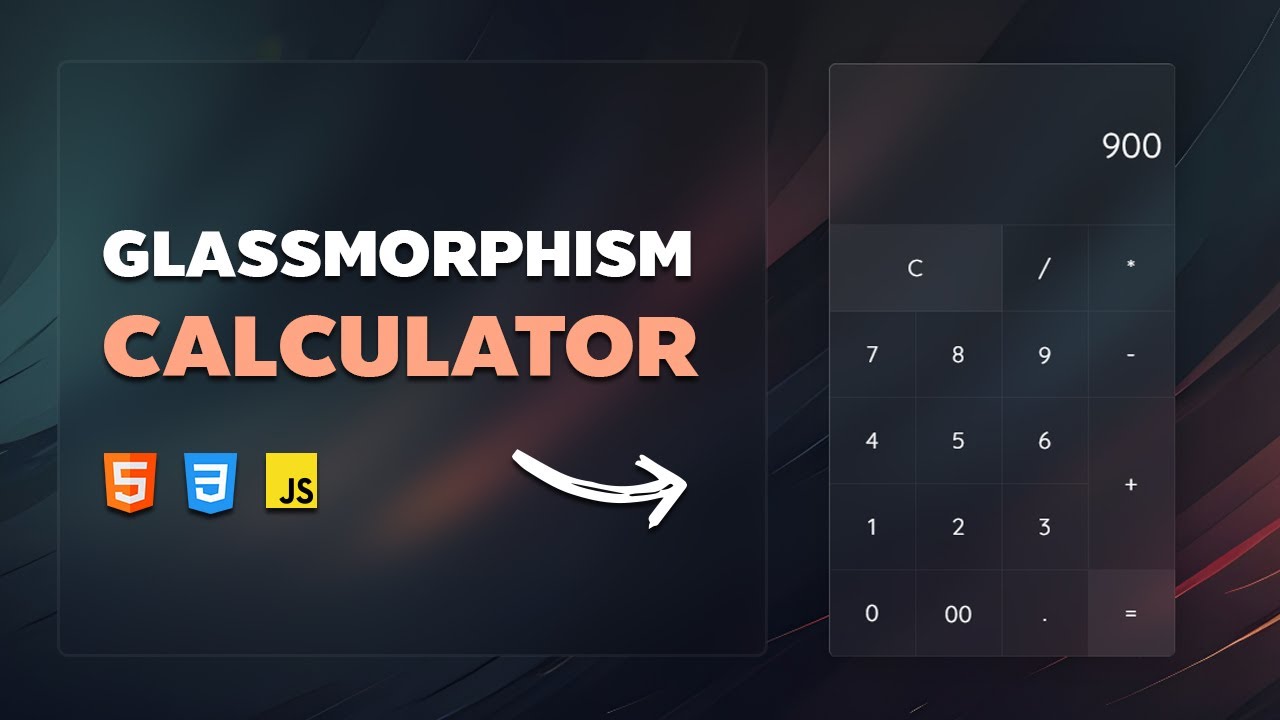 Build A Functional Calculator With Html Css And Javascript Youtube