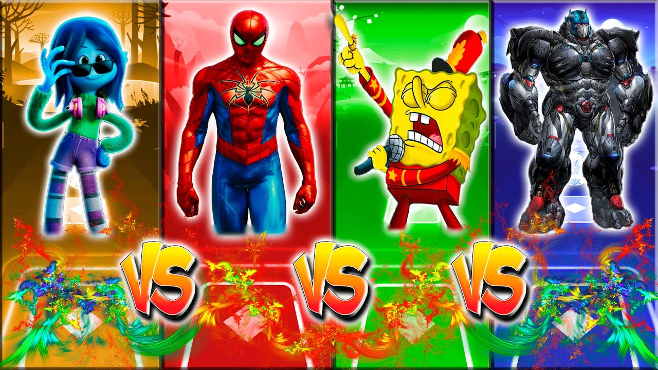 MEGAMIX RUBY GILLMAN 🆚 SPIDER MAN 🆚 SPONGEBOB 🆚 TRANSFORMERS COFFIN ...