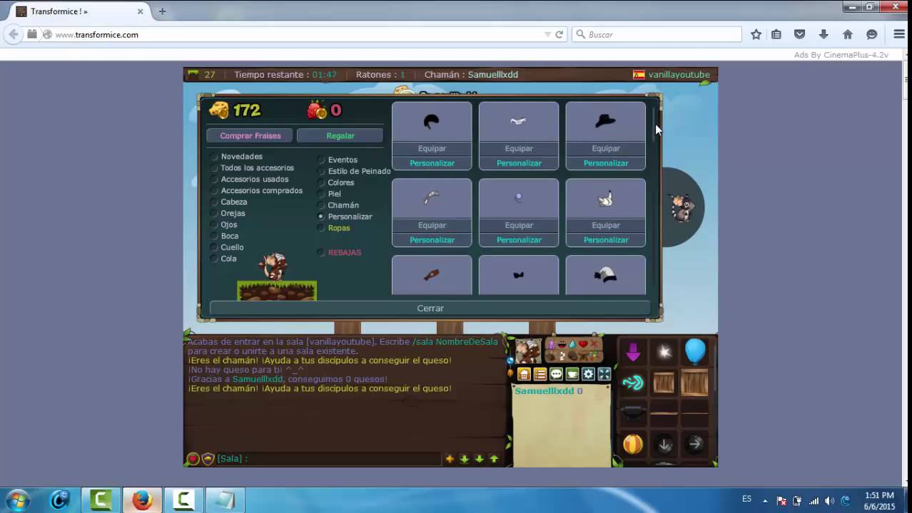 Cuenta pro de transformice - YouTube