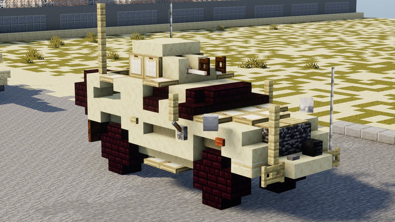 Minecraft Oshkosh L-ATV JLTV MRAP Tutorial - YouTube