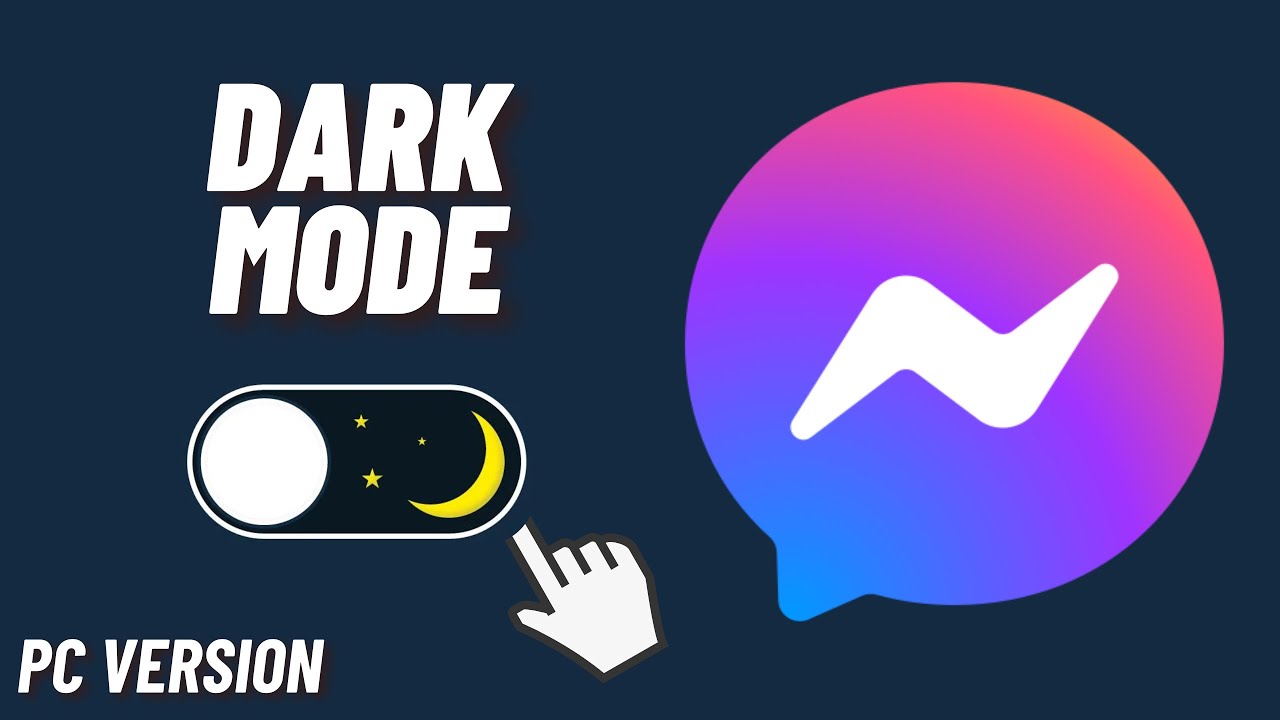 How to Set Dark Mode in Messenger Pc Version - YouTube