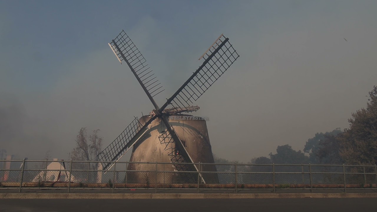 Mostert's Mill destroyed by fire | Cape Town Fire - YouTube