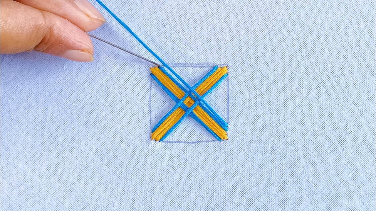 Square Design !!! Easy All over Design for Dress। All over Embroidery ...