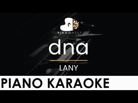 LANY - dna - Piano Karaoke Instrumental Cover with Lyrics