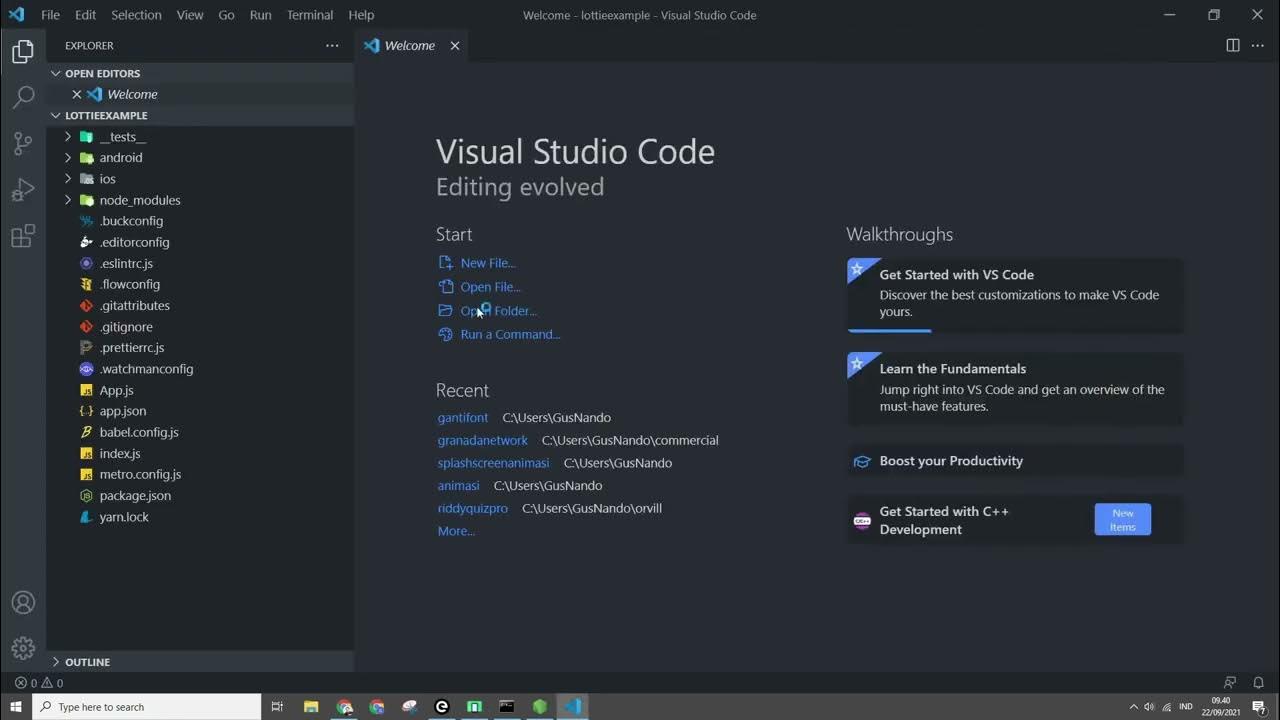 Menggunakan Lottie - Membuat Animasi React Native - YouTube