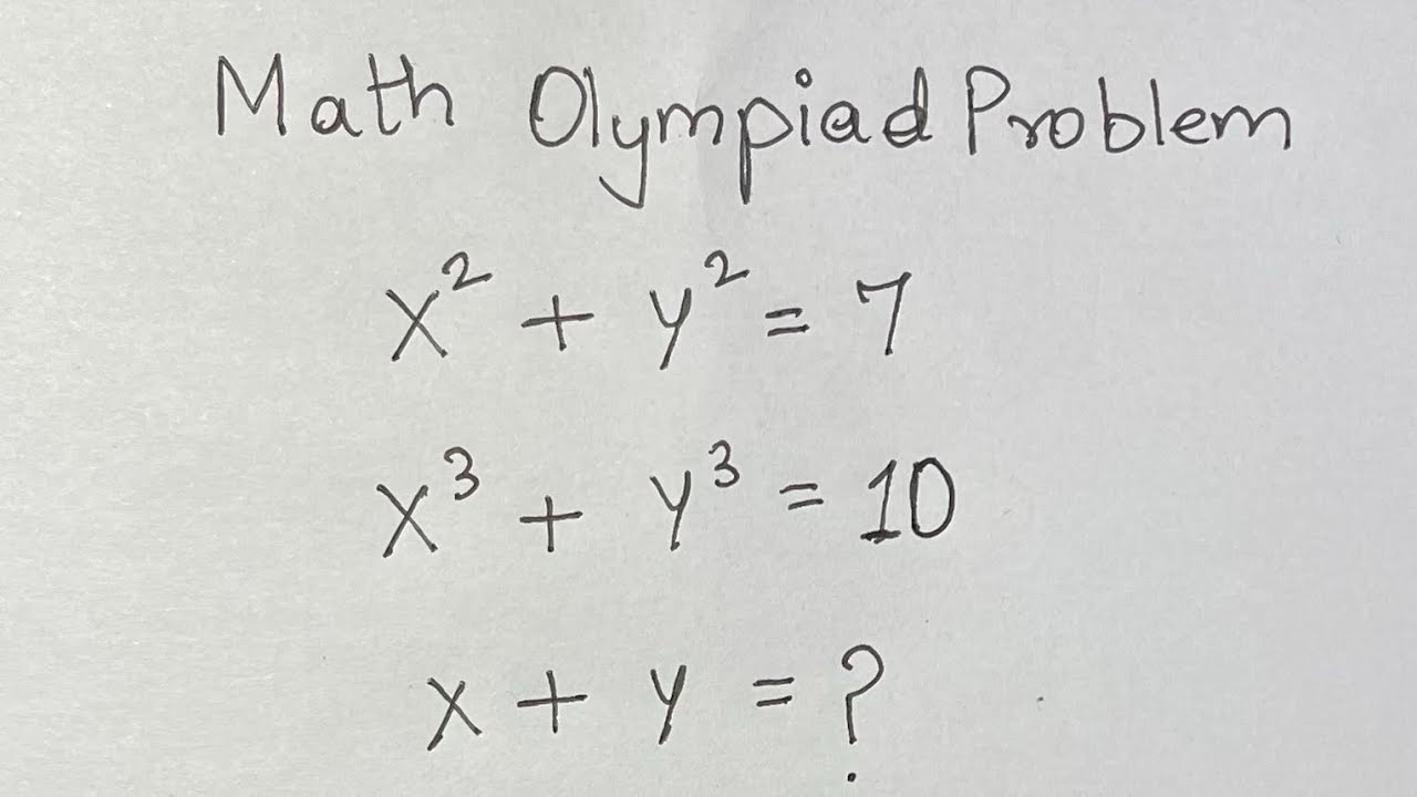 Germany Math Olympiad Question | You should know this trick! - YouTube