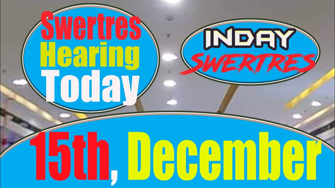 Swertres Today December 15, 2023 | 1 Combi & bestpair | inday Swertes ...