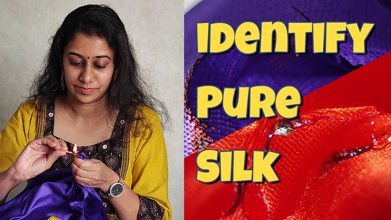 How to identify Pure Silk Sarees by a Burn Test - YouTube