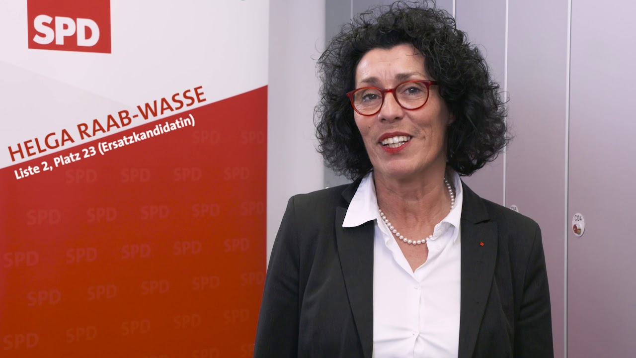 Helga Raab-Wasse: Am 26. Mai SPD wählen! - YouTube