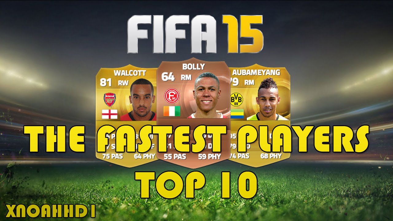 FIFA 15 | TOP 10 FASTEST PLAYERS FT. BALE AND MORE! | HD - YouTube